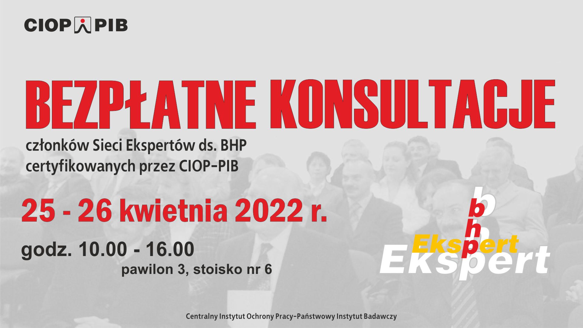 Bezpłatne konsultacje członków Sieci ekspertów ds. BHP certyfikowanych ...